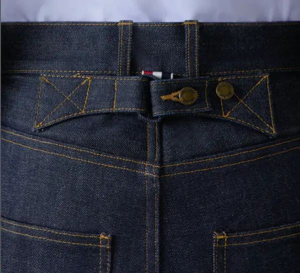 Thom Browne Denim Pockets Trouser In Japanese Selvedge Denim