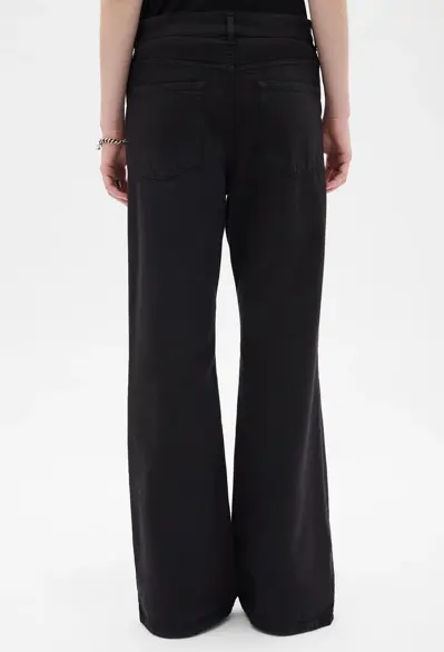 ANN DEMEULEMEESTER Genoveva 5 Pockets Relaxed Flared Trousers Denim