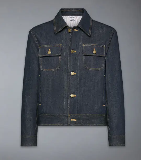 Thom Browne Backstrap Utility Jacket In Japanese Selvedge Denim