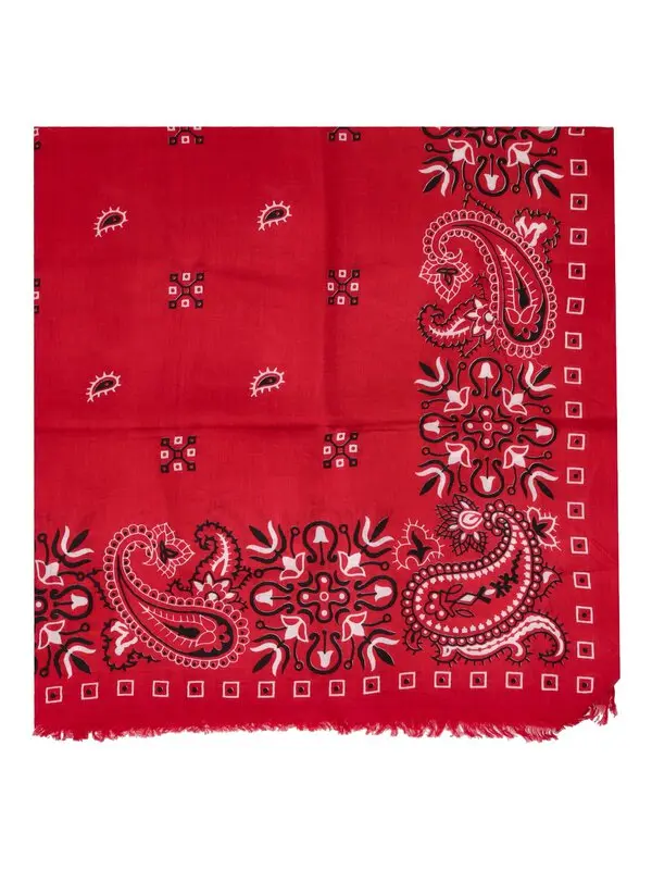 MANI PURI Bandana Print Foulard - Red