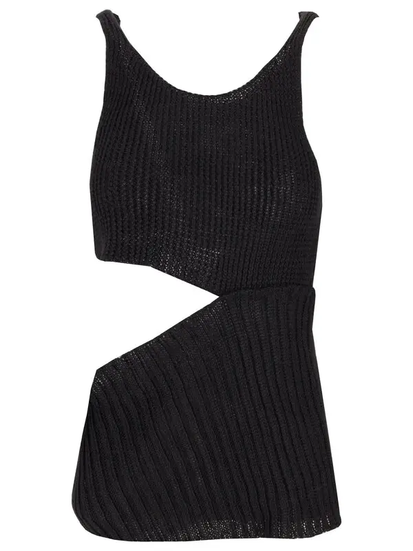 ANN DEMEULEMEESTER Asymmetrical Knitted Top