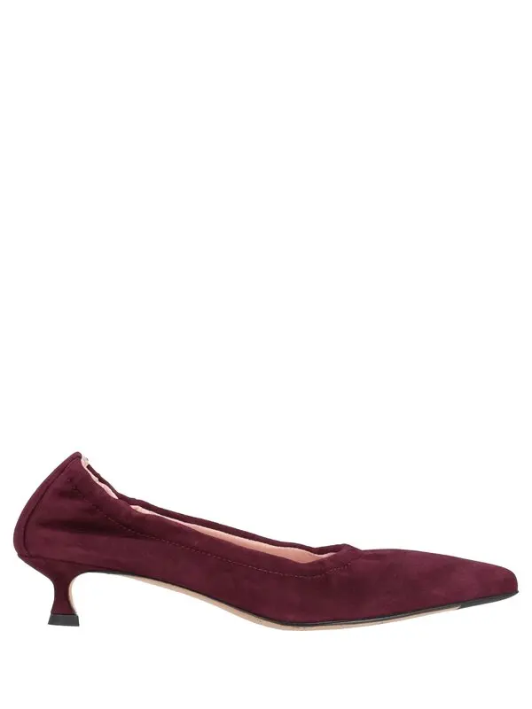 LA ROSE Elastic Suede Pointed Toe Pumps