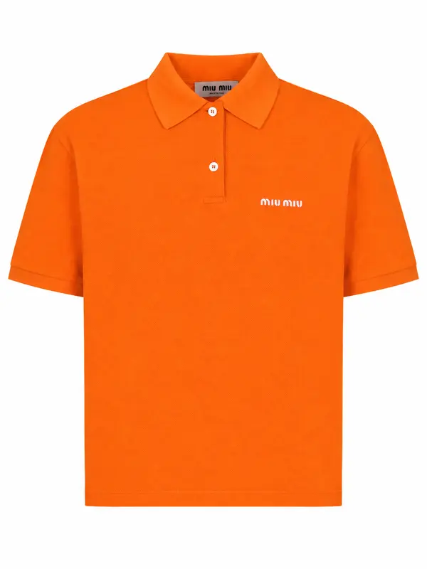 Miu Miu Jersey Piquet Polo Shirt