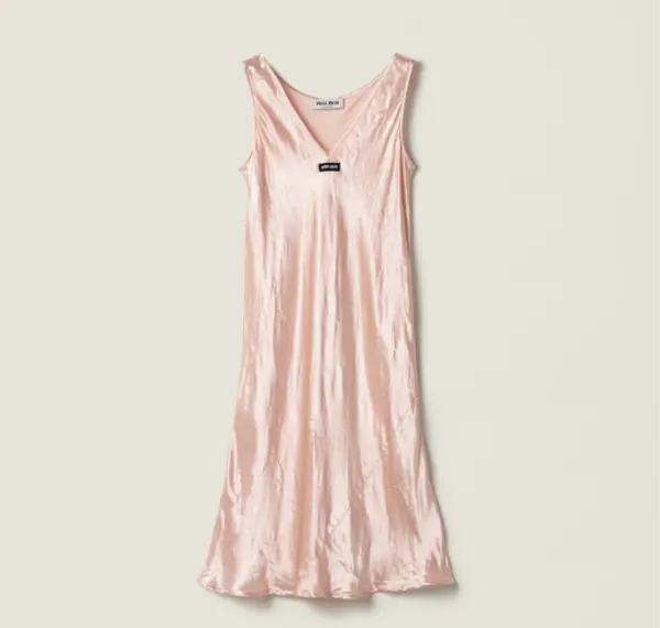 Miu Miu Satin Washed Dress - Pesco