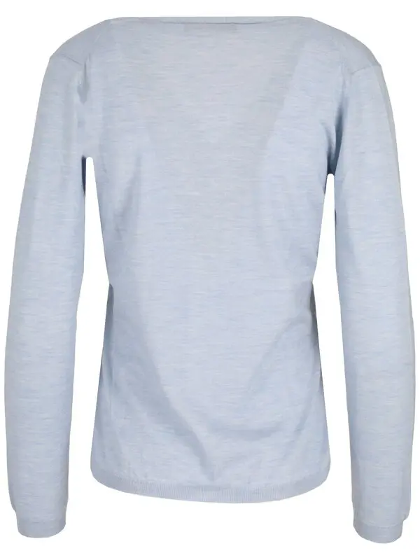 LA ROSE V-neck Button-detailed Cardigan