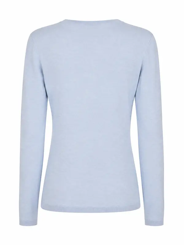 LA ROSE V-neck Button-detailed Cardigan