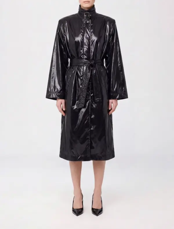 Saint Laurent Trench Epaulle - Nero
