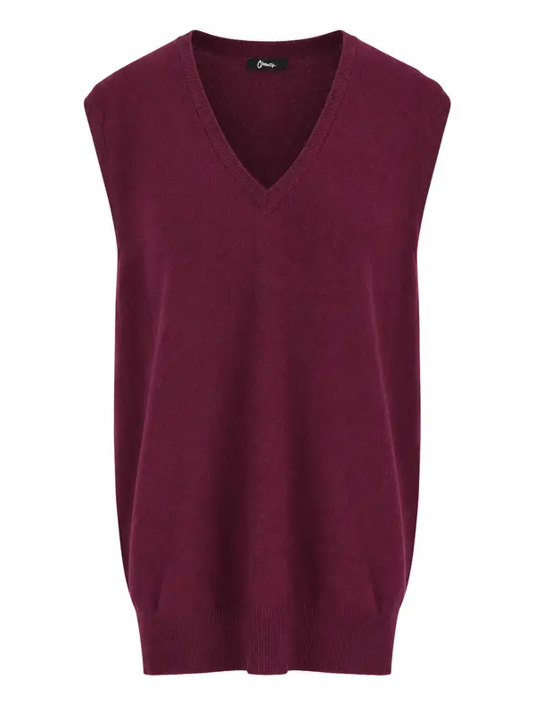 LA ROSE Oversized Gilet - Viola