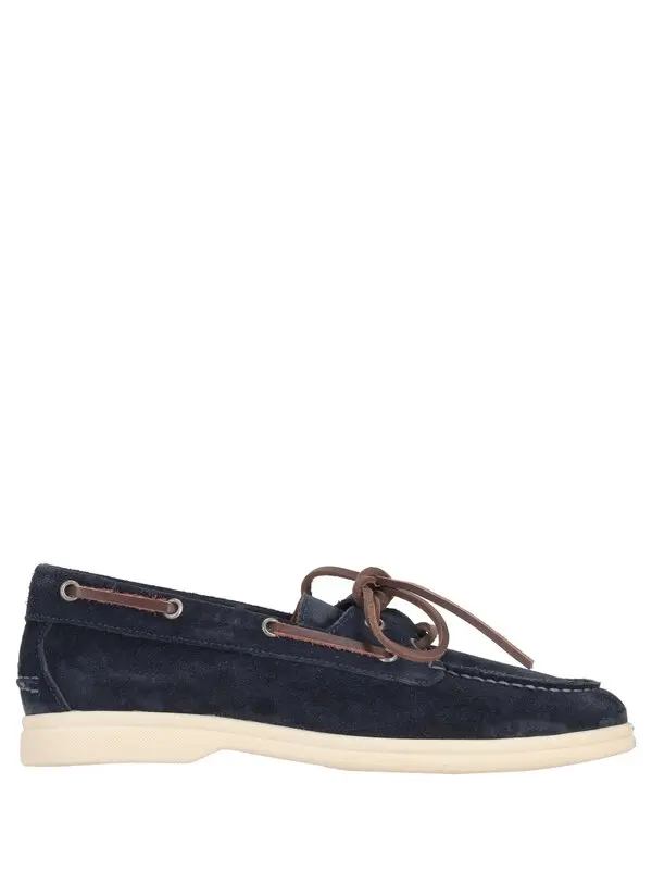 BEKK Fondo Latte Suede Lace-up Boat Shoes