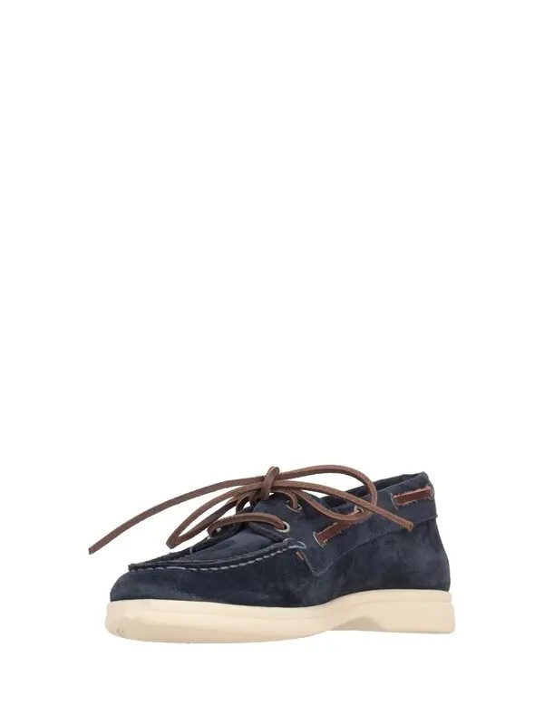 BEKK Fondo Latte Suede Lace-up Boat Shoes