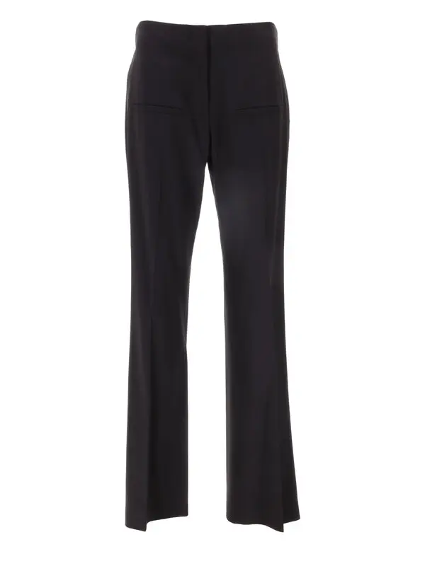 JW Anderson Front Slit Straight Leg Trousers - Black