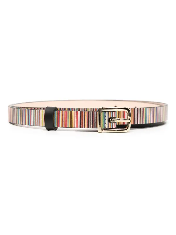 Paul Smith Belt Skinny Sig Str - Multi Coloured