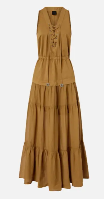 Pinko Casarsa Abito Voile E Gabardin
