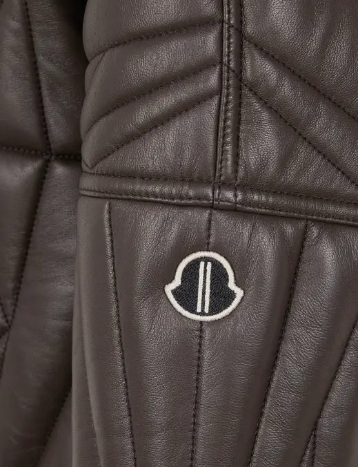 MONCLER + RICK OWENS Geocamo Cropped Jacket - Dark Dust