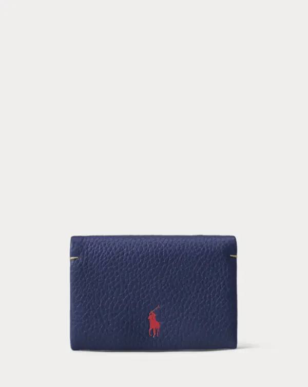 Ralph Lauren Ply Flp Cc Card Case Small - Navy