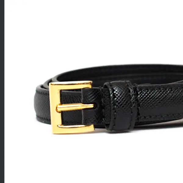 Prada 1cm Saffiano Leather Belt