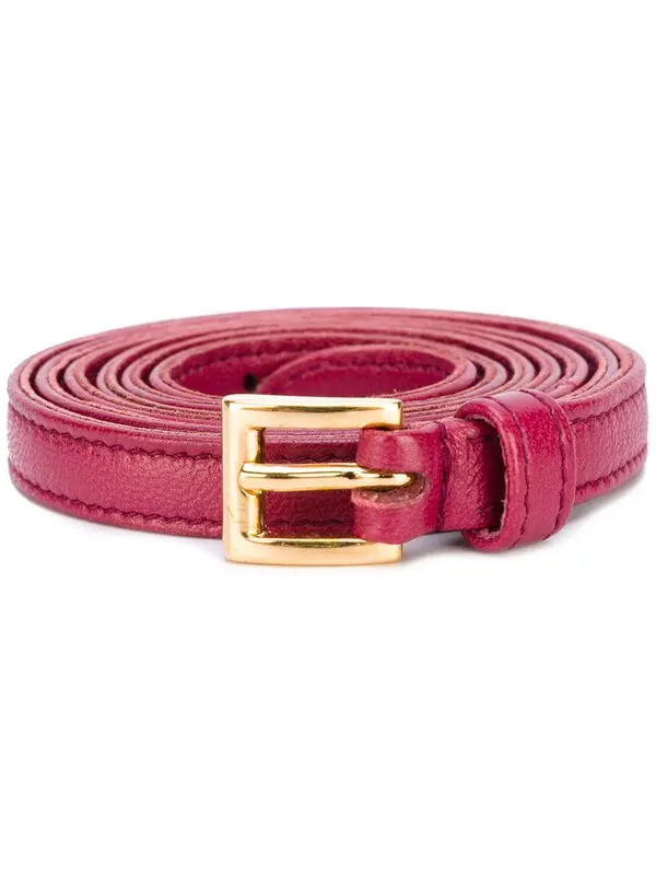 Prada Belt Ruby 1 Cm Nappa Rubin - Rosso