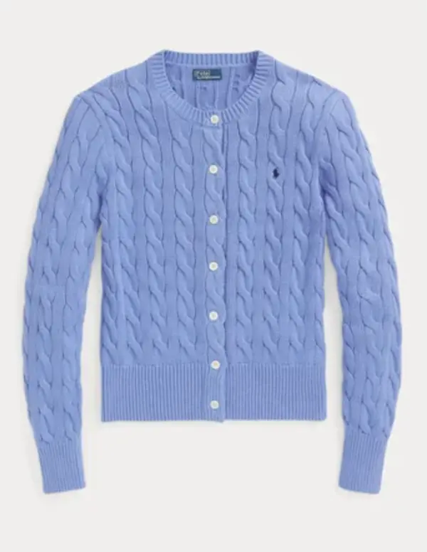 Ralph Lauren Cable Knit Long Sleeve Cardigan
