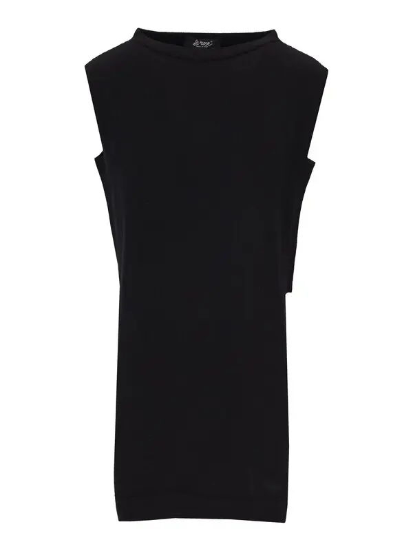 LA ROSE Gilet Links Cashmere Black