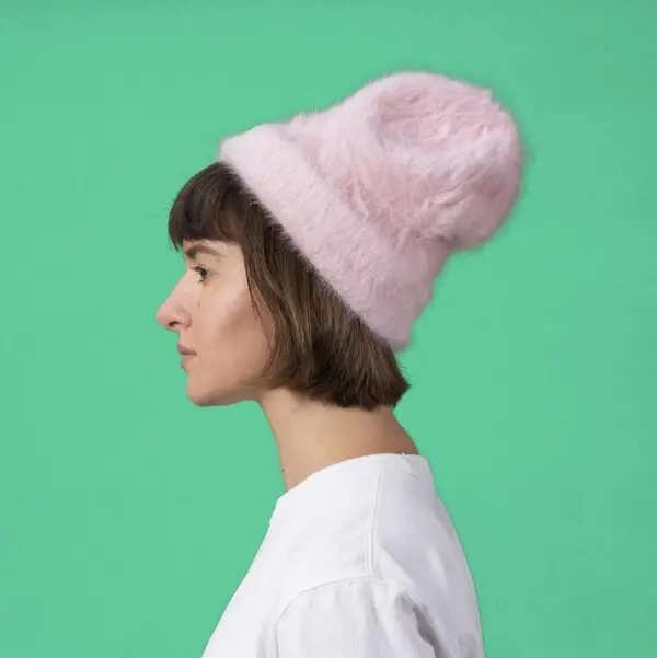 LA ROSE Angora Beanie