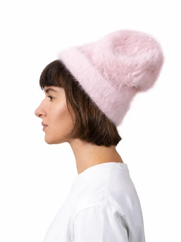 LA ROSE Angora Beanie
