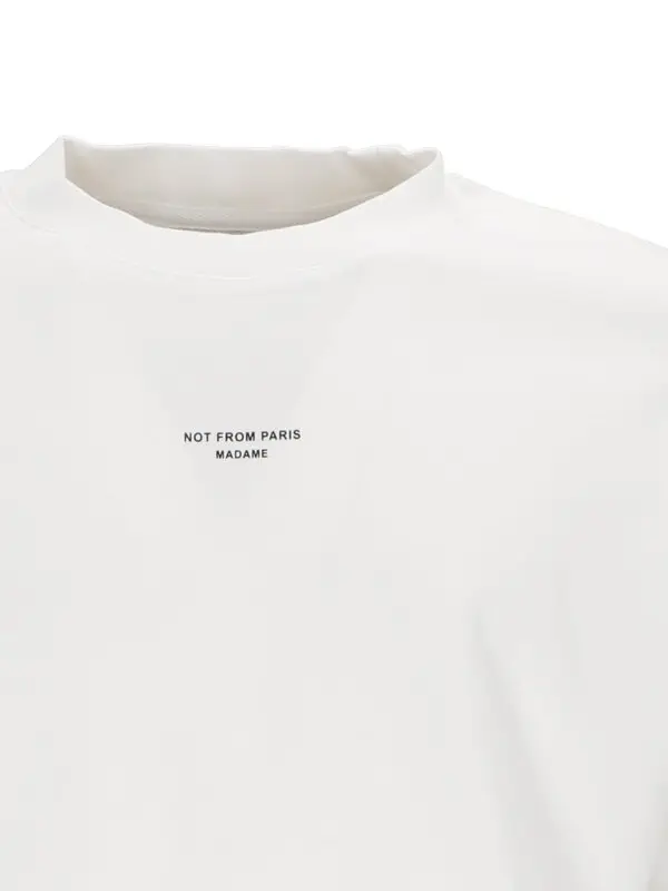 DR�LE DE MONSIEUR Drle De Monsieur Optic Classic Slogan T-shirt