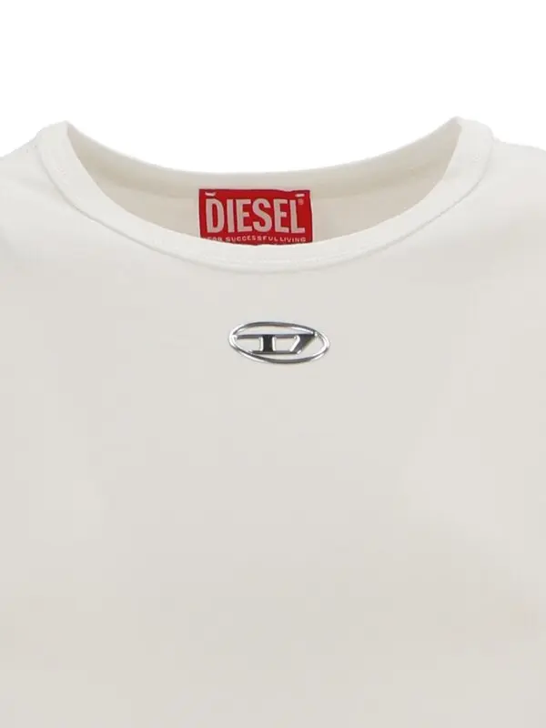 DIESEL® T-shirt With Logo Detail - White