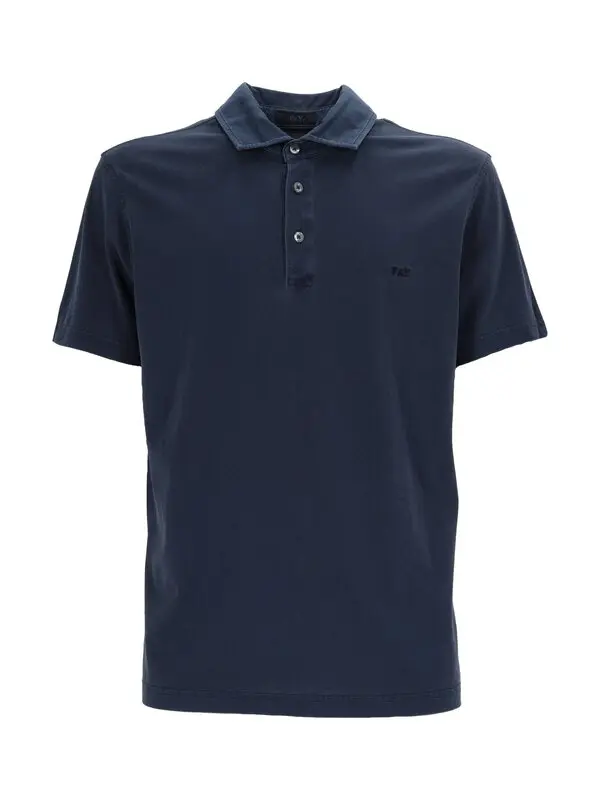 FAY Polo Jersey Frosted Embroidery