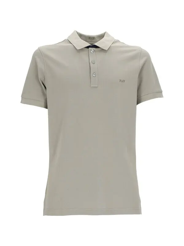 FAY Polo Db Collar Piquet Str. Bicolor