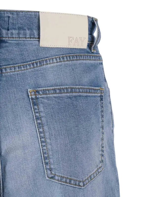 FAY Pantalone 5 Tasche Flare Denim
