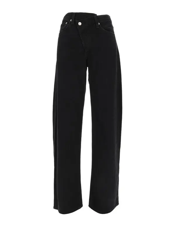 AGOLDE Luna Pieced High-rise Curved Tapered Jeans