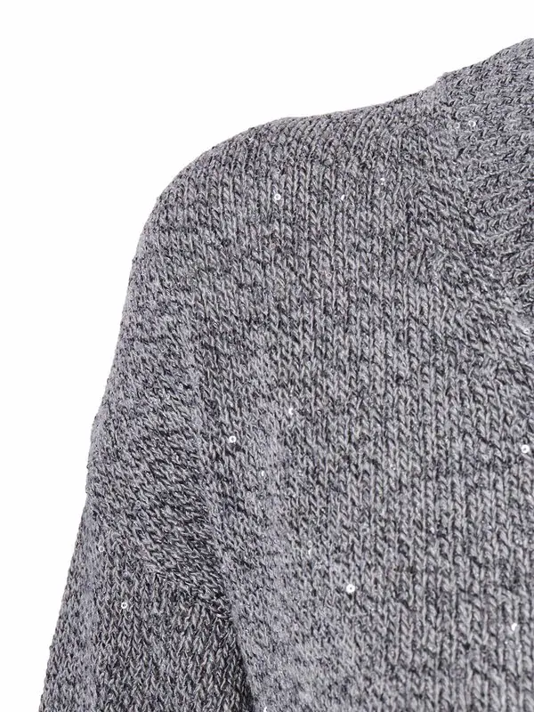 KANGRA Pull Paillettes Manica Al Gomito