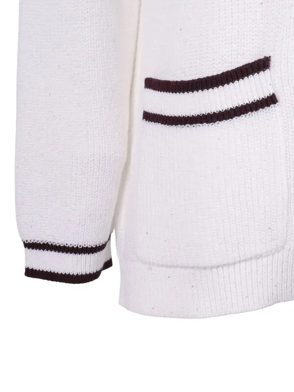 KANGRA Cardigan With Contrast Trim