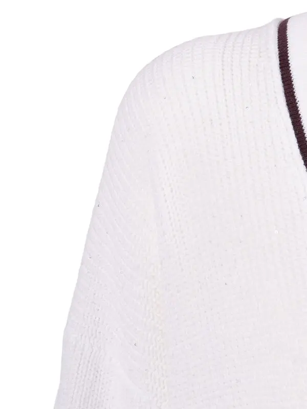 KANGRA Cardigan With Contrast Trim