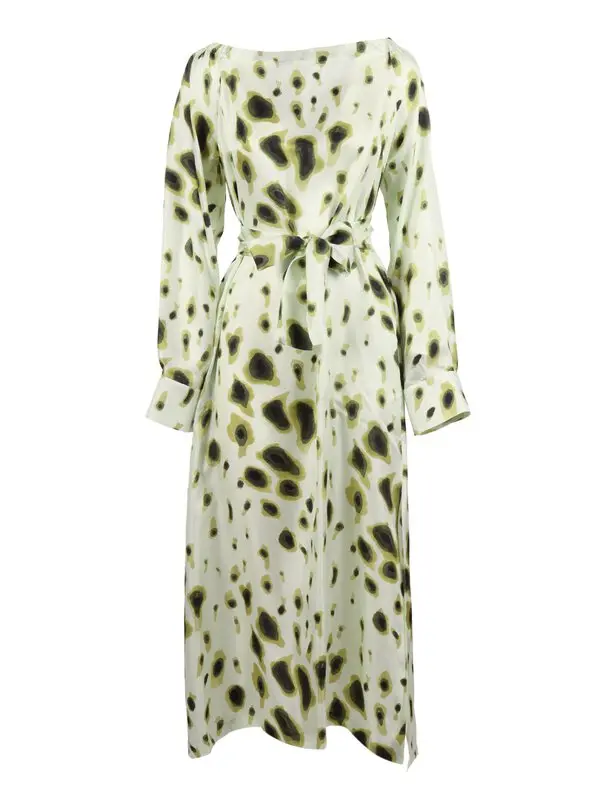 LE SARTE PETTEGOLE Printed Midi Dress - Green