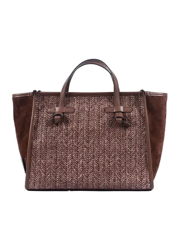 GIANNI CHIARINI Borsa Pelle E Tessuto