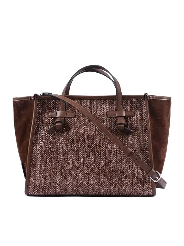 GIANNI CHIARINI Borsa Pelle E Tessuto