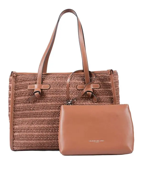 GIANNI CHIARINI Borsa Tessuto E Pelle