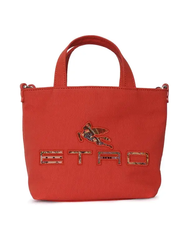 Etro Canvas Bag With Logo