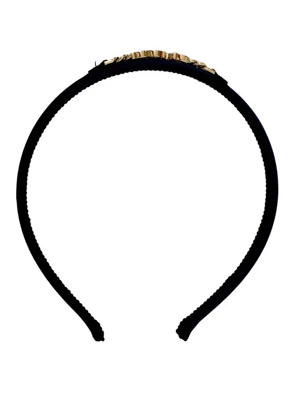 Gucci Lucy" Headband In Satin And Suede - Blu