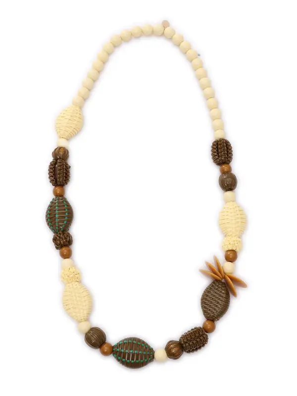 Max Mara Nella Beaded Necklace - Green