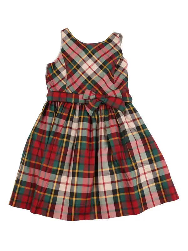 Polo Ralph Lauren Fit & Flare Plaid Dress - Red