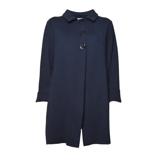 CHARLOTT Navy Button-detailed Coat