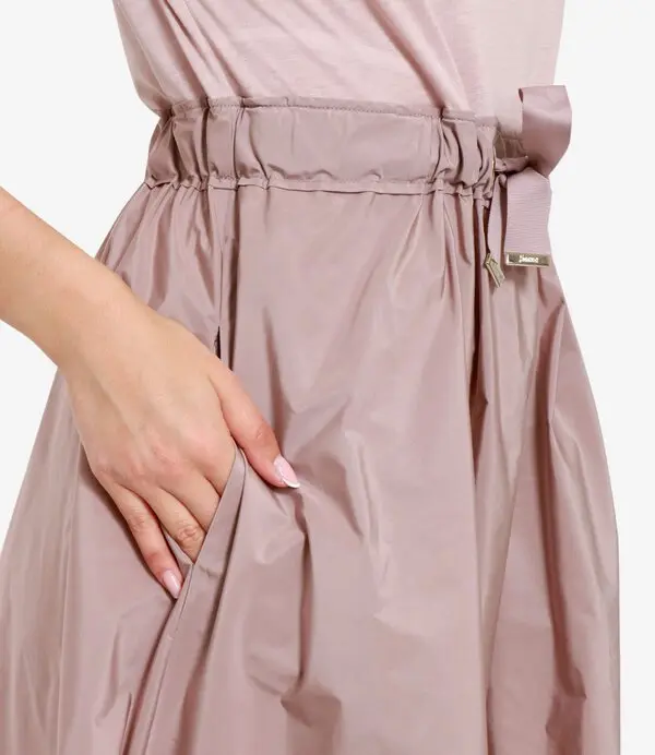 Herno Cotton And Lyocell Blend Midi Dress