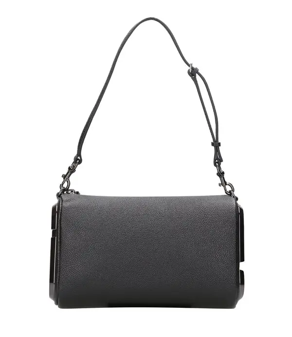 Marc Jacobs Grained Leather Shoulder Bag - Black