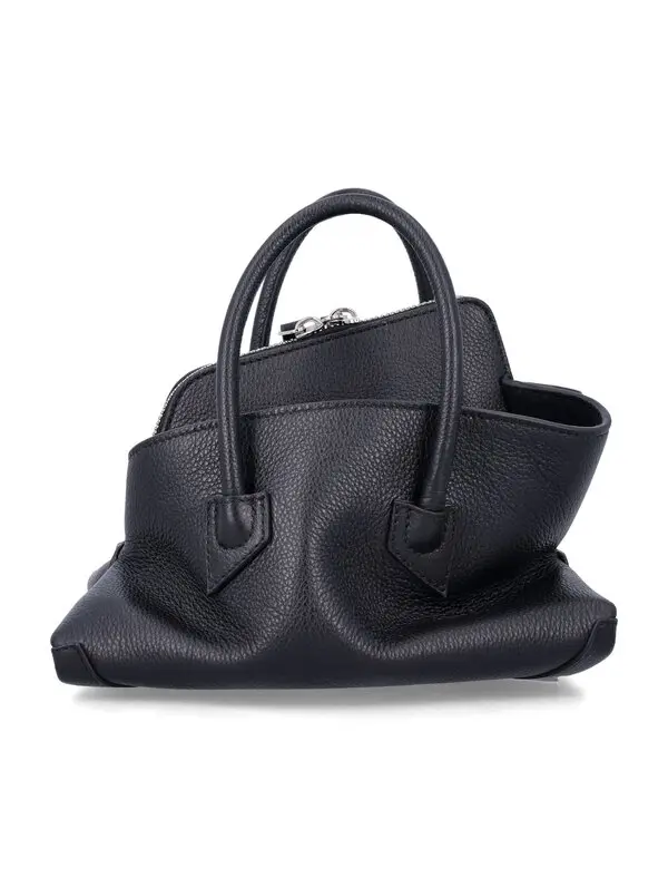 Attico La Passeggiata Mini Suede Top Handle Bag