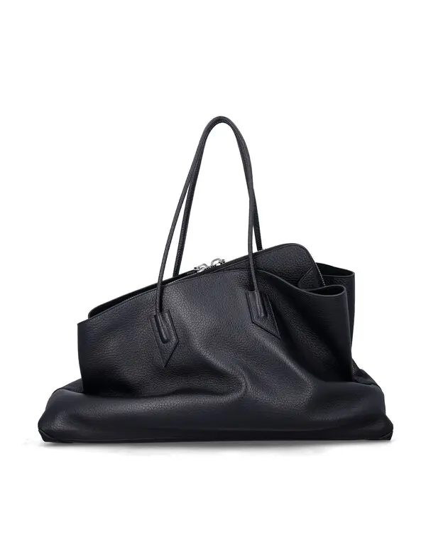 Attico La Passeggiata Large Grained Leather Tote