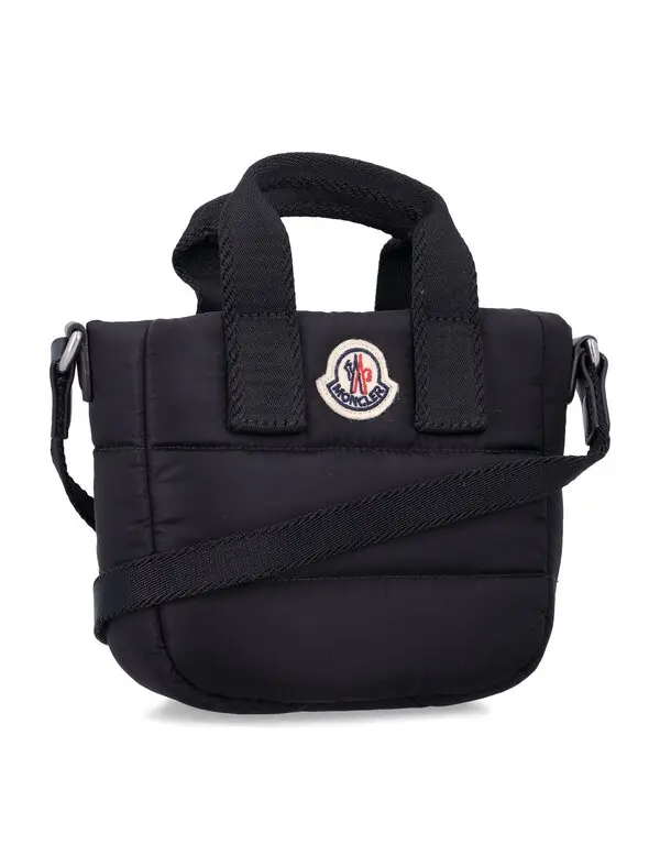 Moncler Quilted Technical Fabric Bag With Logo Patch