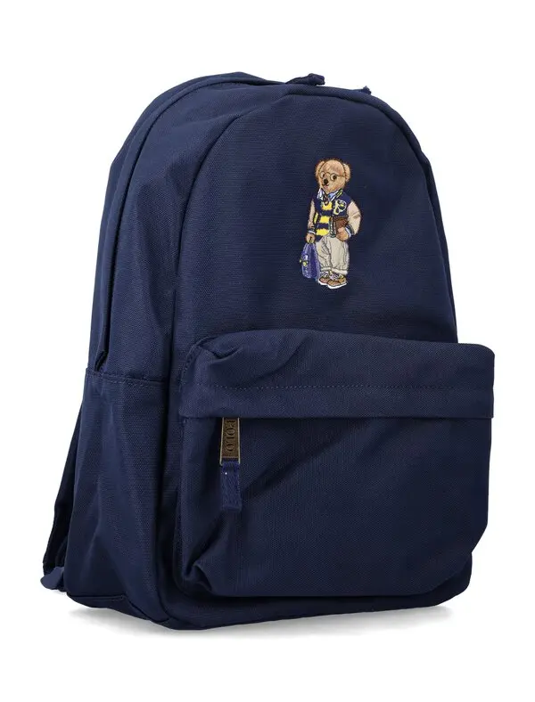 Polo Ralph Lauren Backpack With Embroidered Polo Bear
