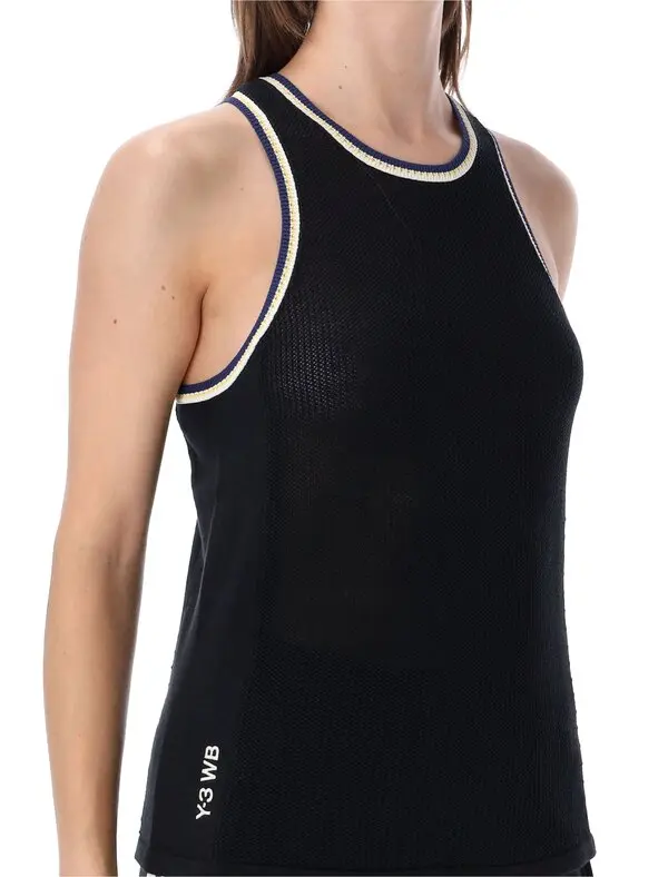 ADIDAS X Y 3 Adidas X Y-3 Open-knit Sleeveless Tank Top